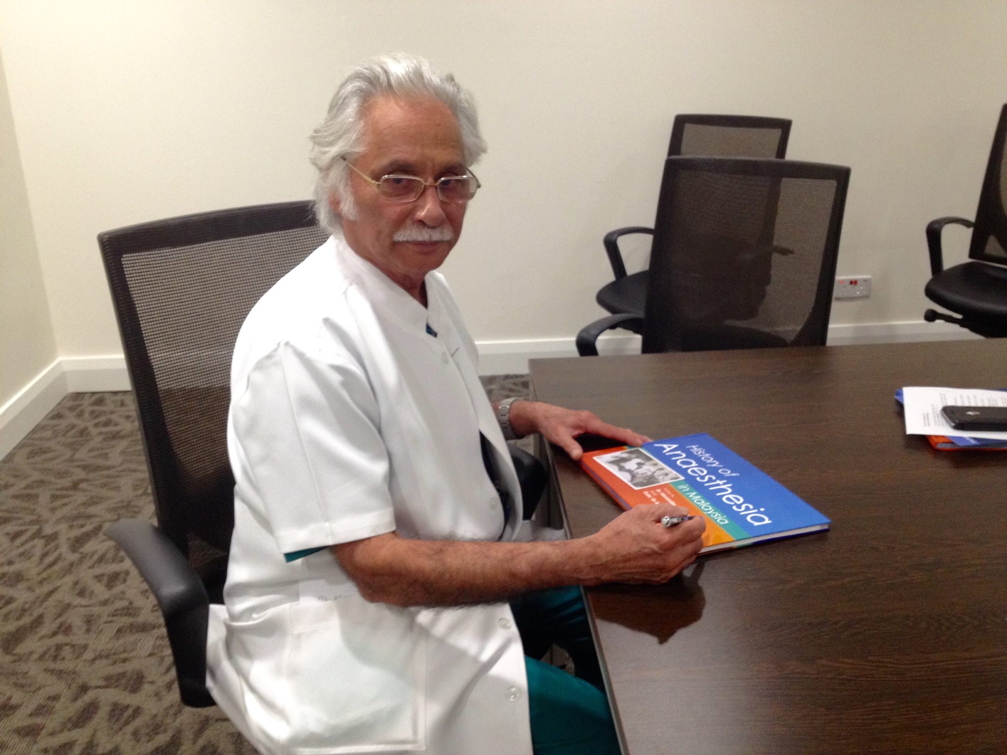 Dato Dr A Damodaran Crafts A Book On The World Of Anesthesiology ...