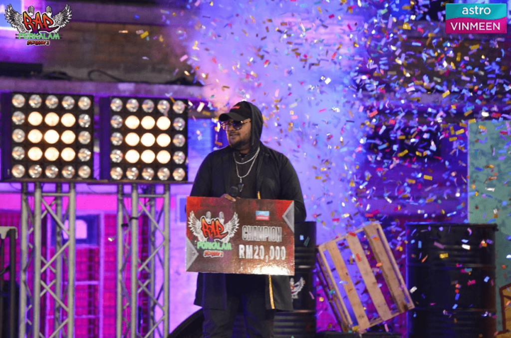 Rap Porkalam Season 2 Champion Awarded With RM20,000 Cash Prize ...