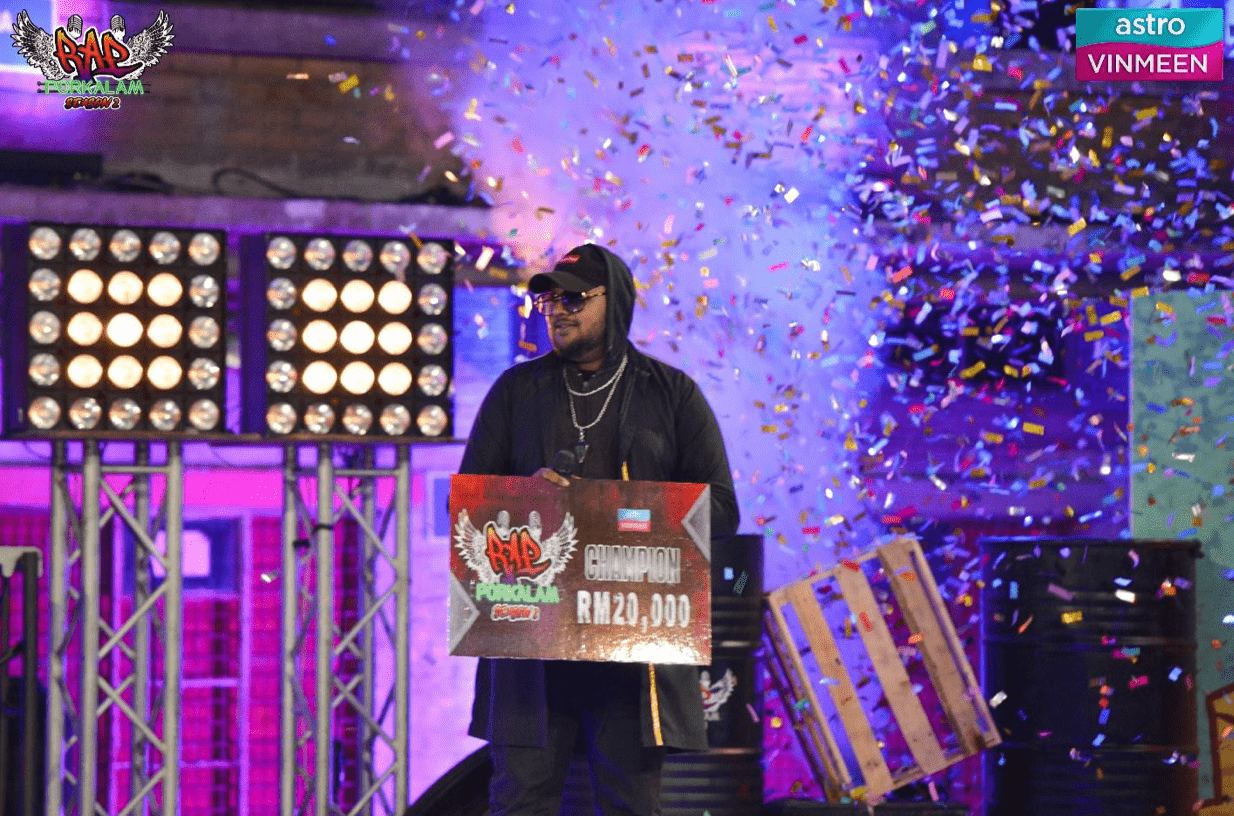 Rap Porkalam Season 2 Champion Awarded With RM20,000 Cash Prize ...