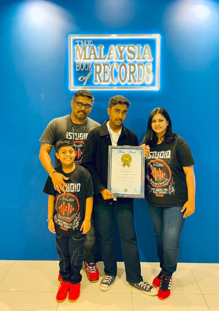 15-Year-Old Dhieran Mogan Awarded Malaysia's Youngest Tamil Music ...
